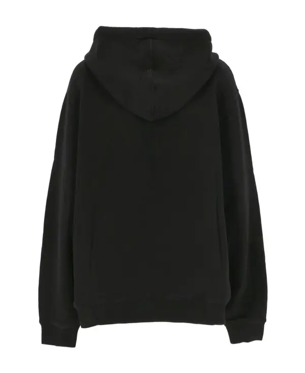 Off-White Slogan-print Drawstring Hoodie - Black