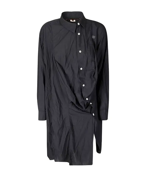 Comme Des Garçons Asymmetric Button Blouse