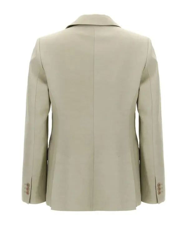 P.a.r.o.s.h Raisa Viscose Linen Blend Blazer