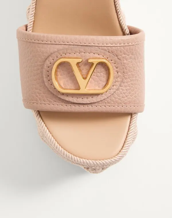 Valentino Garavani Vlogo Signature Open Toe Wedge Sandals