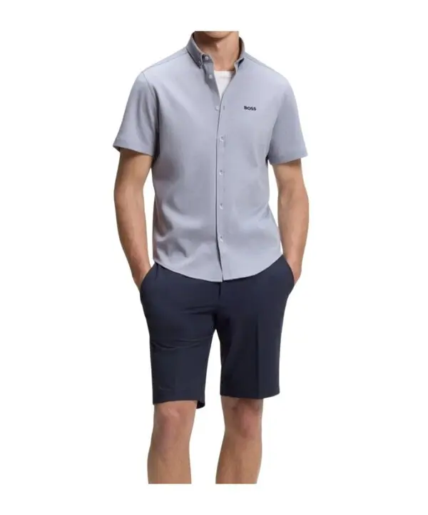 Hugo Boss Logo-print Button-down Shirt
