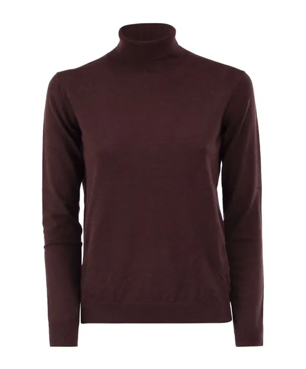 Max Mara Turtleneck Knitted Sweater - Black