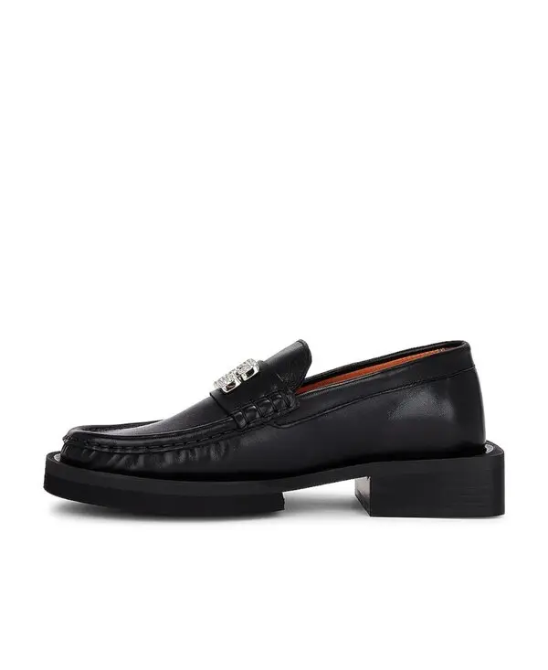GANNI Logo Plaque Slip-on Loafers