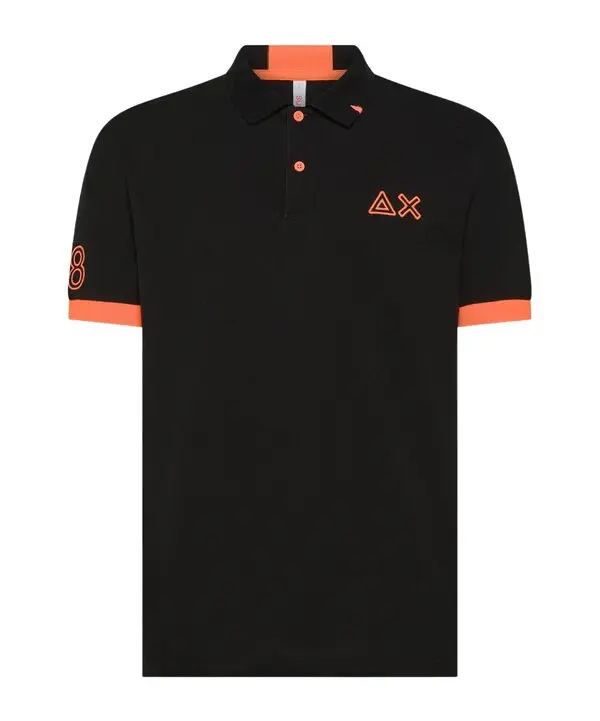 SUN 68 Logo Trim Polo Shirt