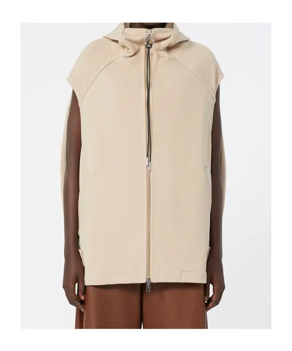Sportmax Sleeveless Zip-up Hoodie