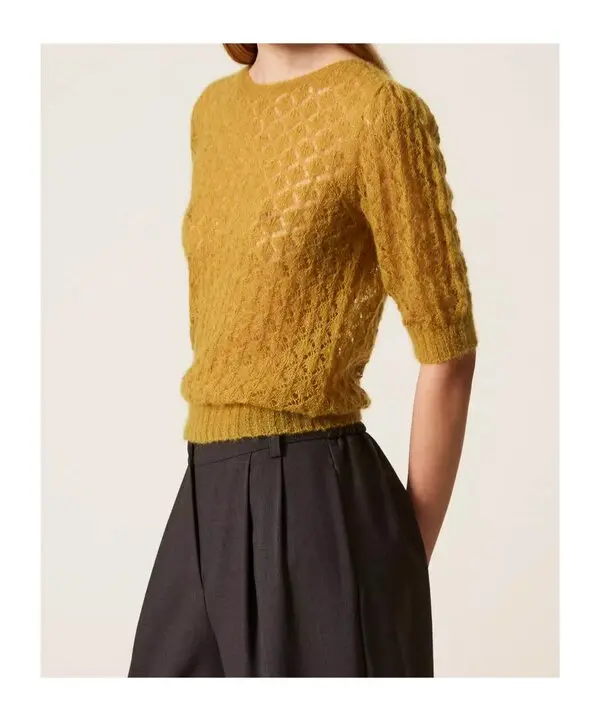 TWINSET Short-sleeved Crewneck Jumper