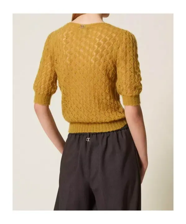 TWINSET Short-sleeved Crewneck Jumper