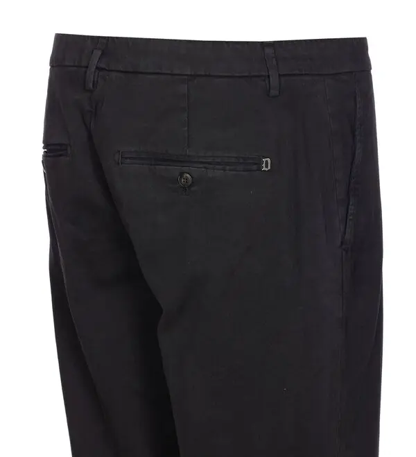 DONDUP Gaubert Relaxed Fit Pants - Black