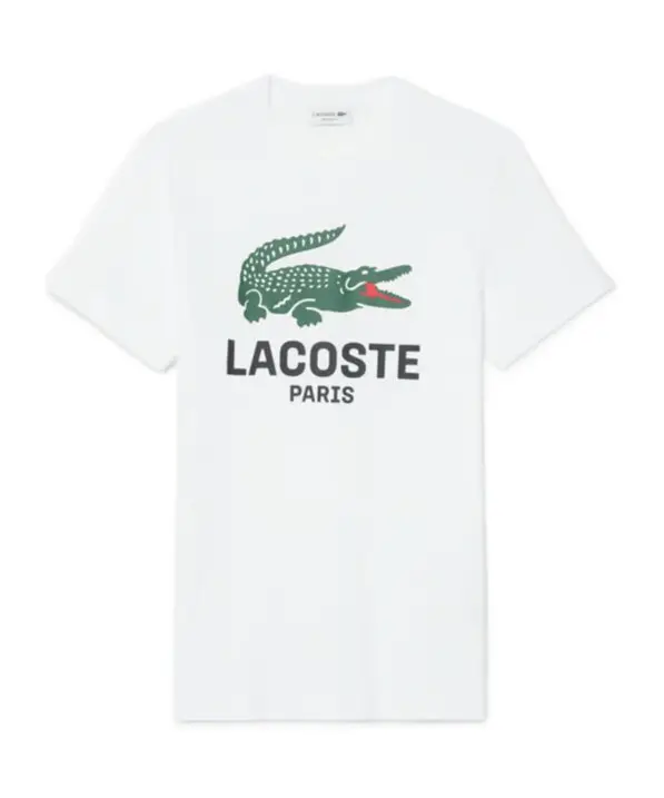 Lacoste Logo Print T-shirt - White