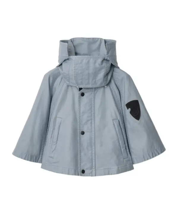 Burberry Bleached Cotton Hooded Capelet