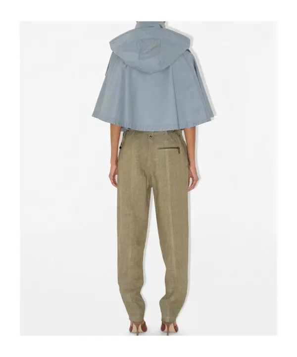 Burberry Bleached Cotton Hooded Capelet