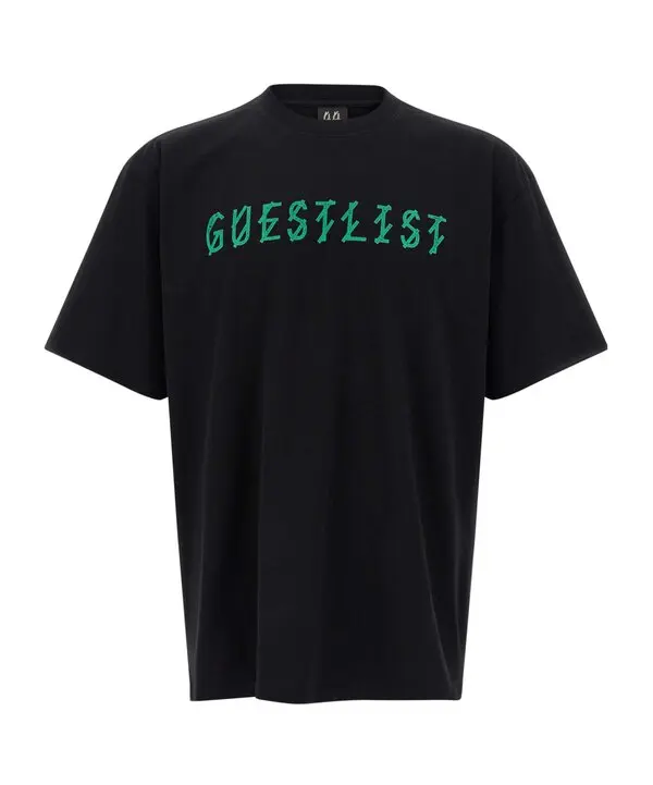 44 LABEL GROUP Guestlist Printed Crewneck T-shirt - Black