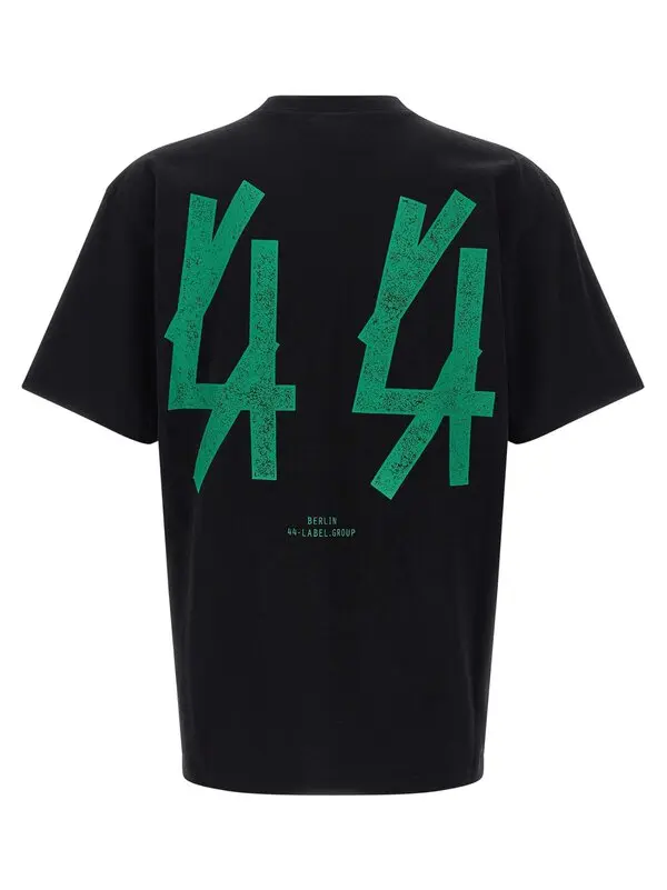 44 LABEL GROUP Guestlist Printed Crewneck T-shirt - Black