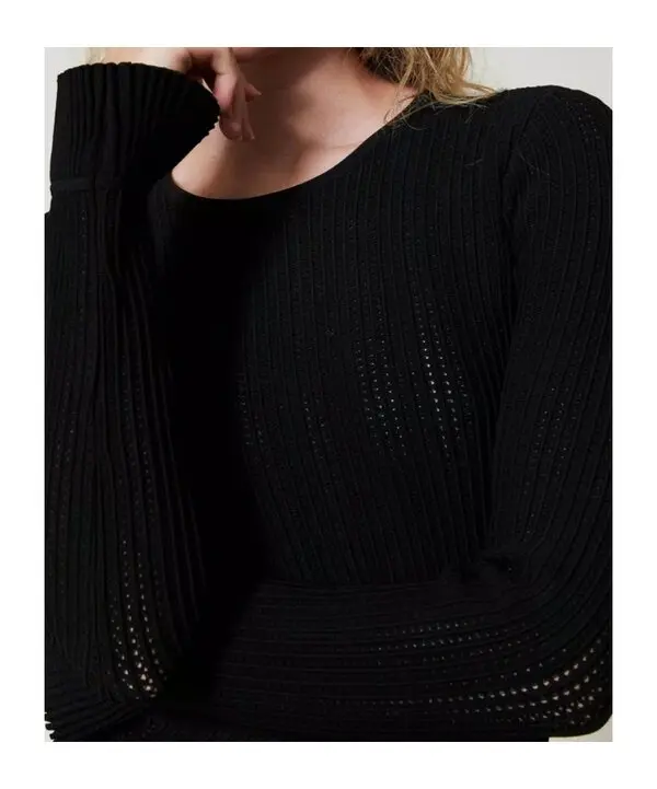 TWINSET Mixed Stitches Short Knit Dress