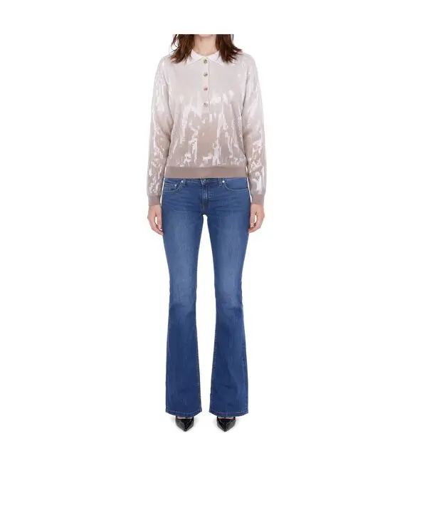 Liu Jo Sequined Jumper - White