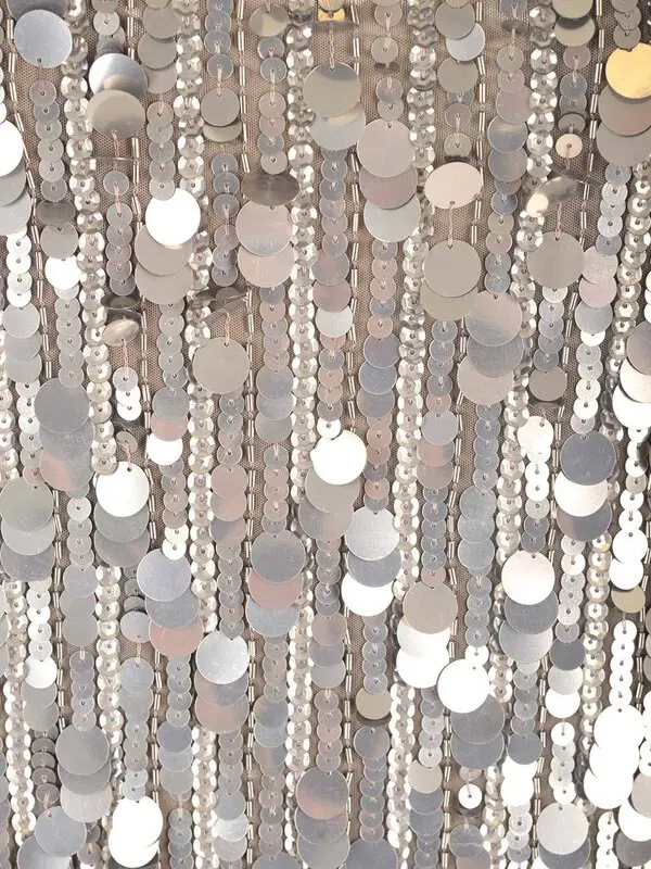 P.a.r.o.s.h Sequined Midi Dress - Gray