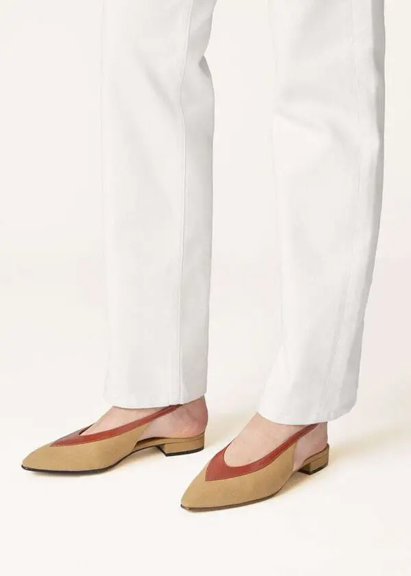 Loro Piana Rebecca Open-heeled Flats