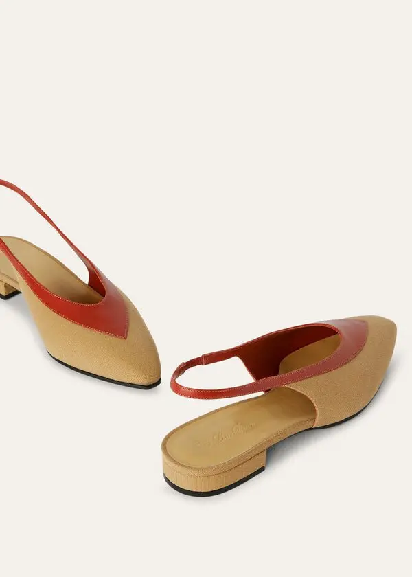 Loro Piana Rebecca Open-heeled Flats