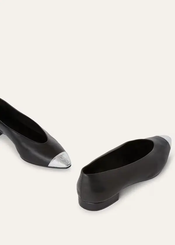 Loro Piana Rebecca Stitched Ballet Shoes
