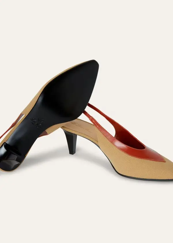 Loro Piana Rebecca Slingback Heels
