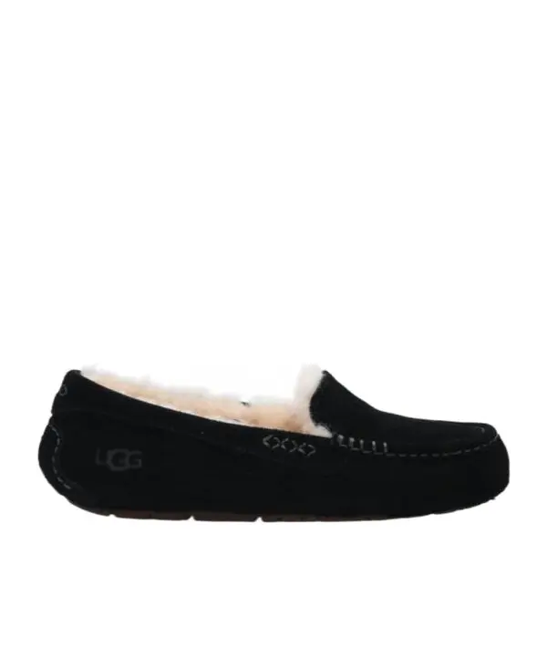 UGG Ansley Logo Embossed Slip-on Loafers - Black