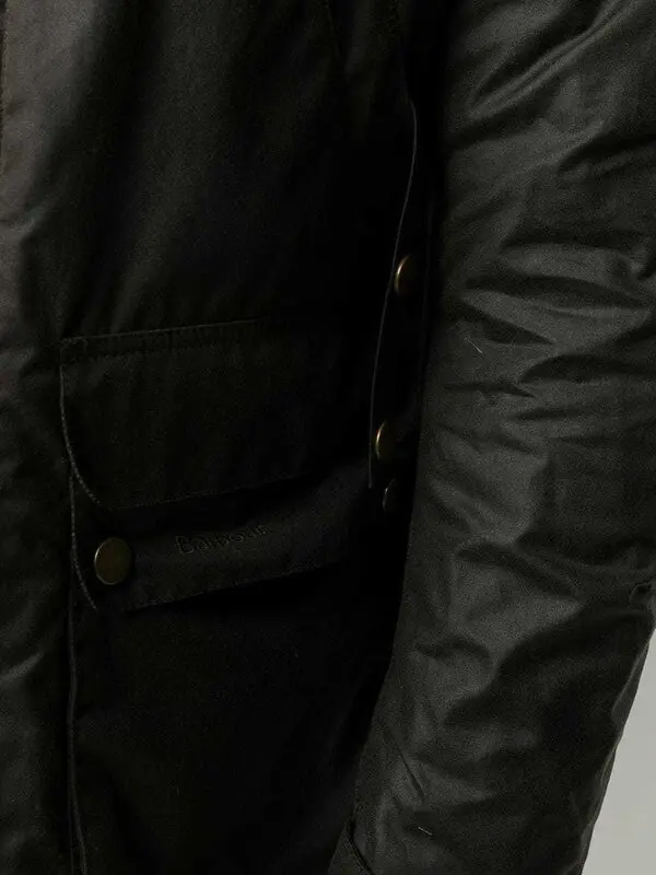 Barbour Hooded Button-down Field Jacket