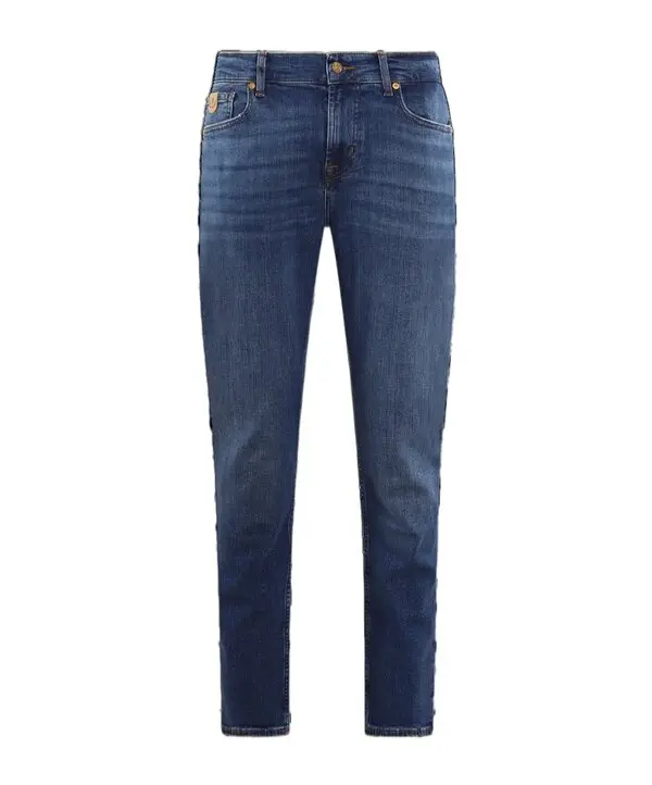 7 For All Mankind Logo Patch Skinny Jeans