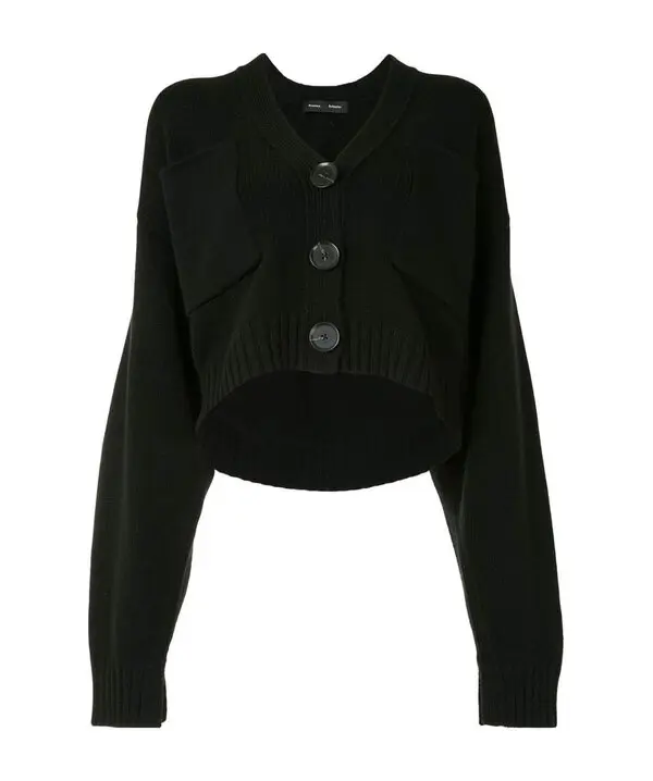 Proenza Schouler Eco Cashmere Cardigan - Black