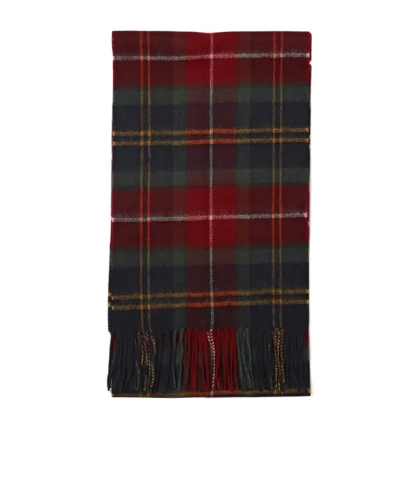 Barbour Tartan Fringed Scarf