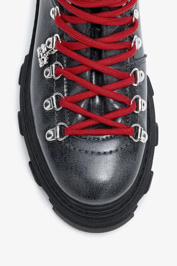 GANNI Cleated Mountain Boots - Black