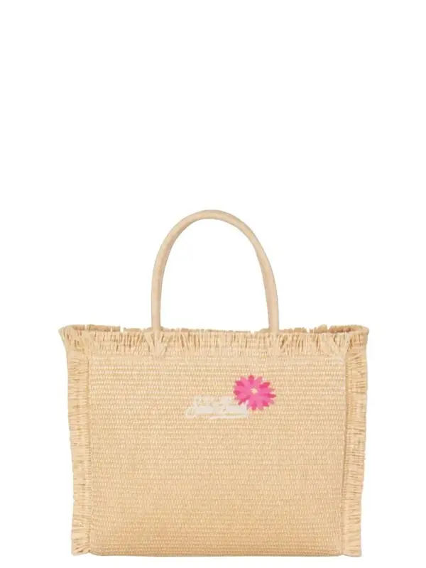 MC2 SAINT BARTH Woven Tote Bag - Nude