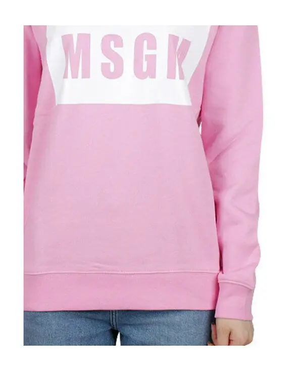 MSGM Crew Neck Logo-print Sweatshirt