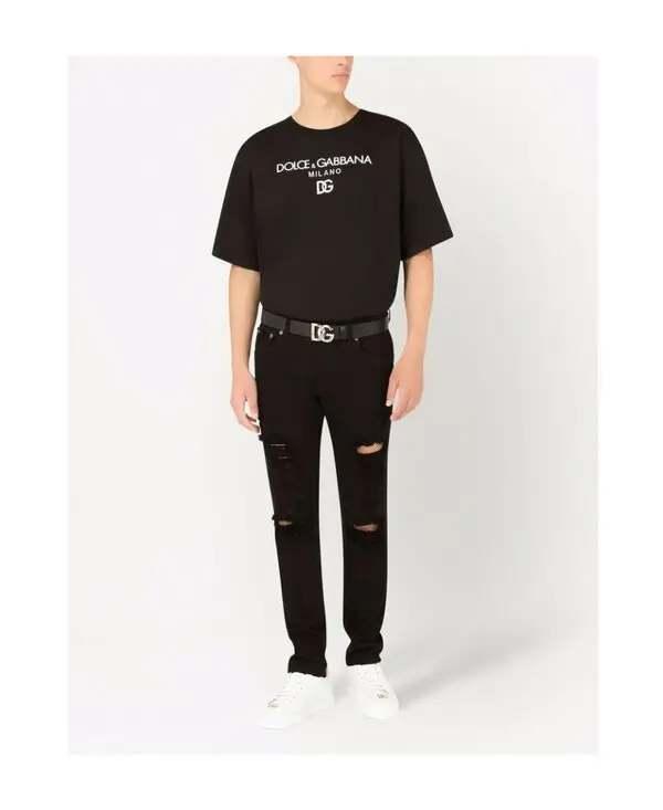 Dolce & Gabbana Dolce Gabbana Logo Printed Crewneck T-shirt