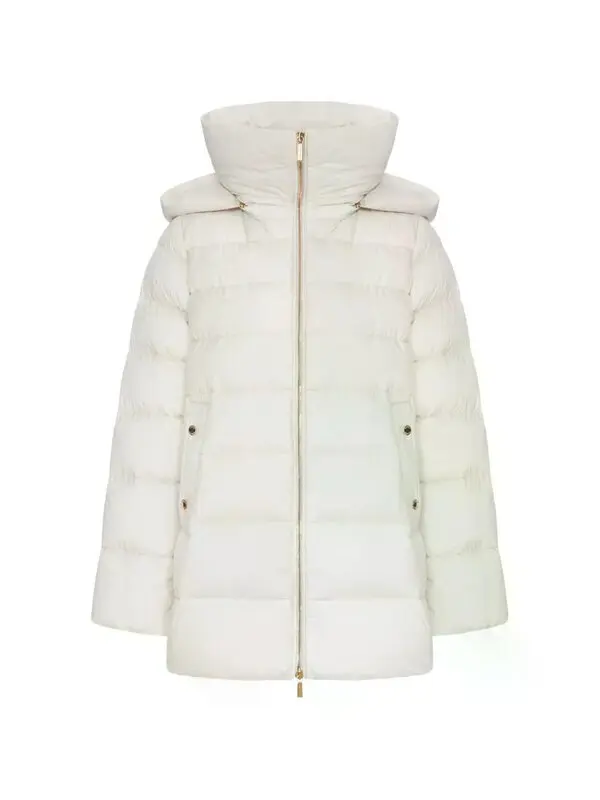 MOORER Quilted Hooded Coat