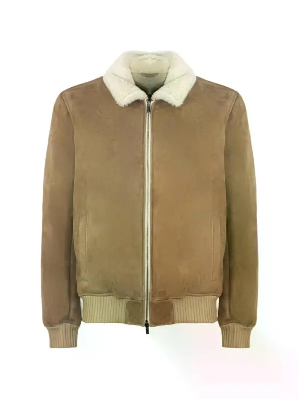VOLFAGLI FIRENZE Big Ben Fur-collar Suede Jacket