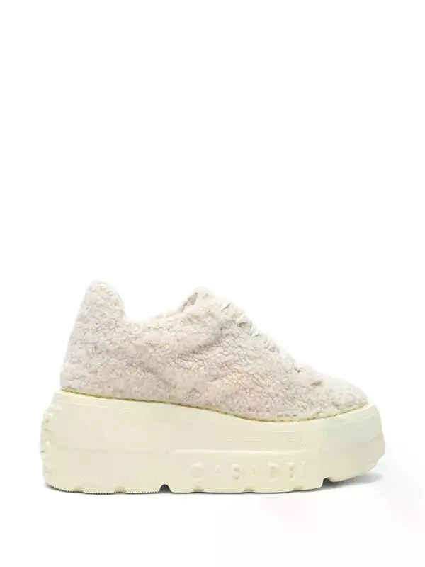 Casadei Nexus Peak Faux-fur Sneakers - Neutrals