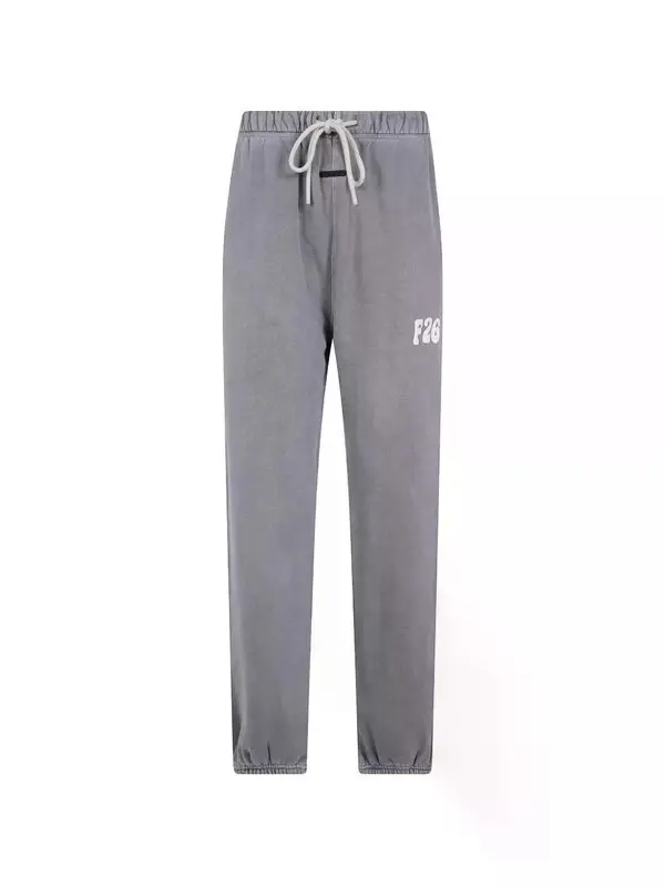 Fear Of God Logo-print Drawstring Track Pants - Grey