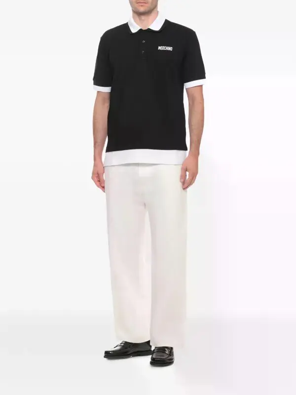 Moschino Logo-embroidered Polo Shirt