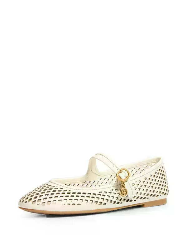 Michael Kors Nellie Flex Laser-cut Ballet Flats - Neutrals