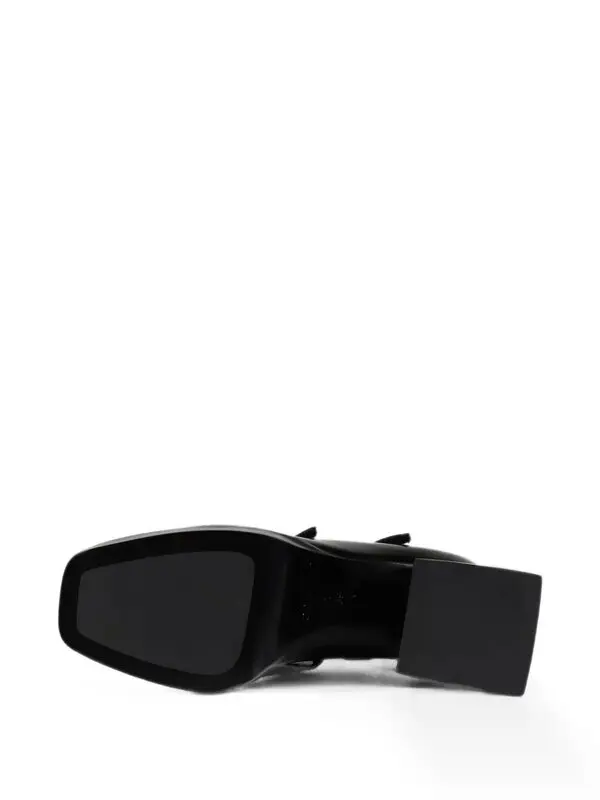 NODALETO Bulla Babies Touch-strap Leather Platform Heeled Mary Jane Shoes