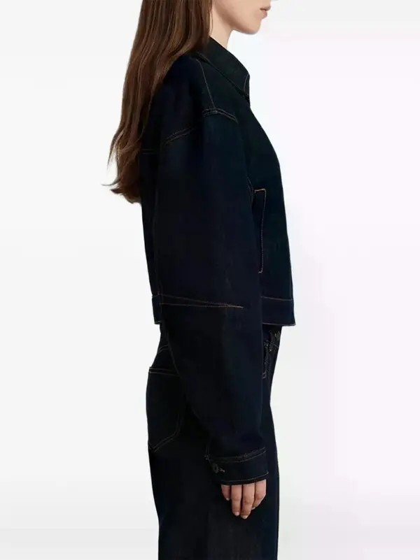 Anna Quan Fontana Contrast-stitch Denim Jacket