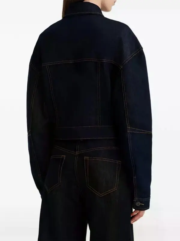 Anna Quan Fontana Contrast-stitch Denim Jacket