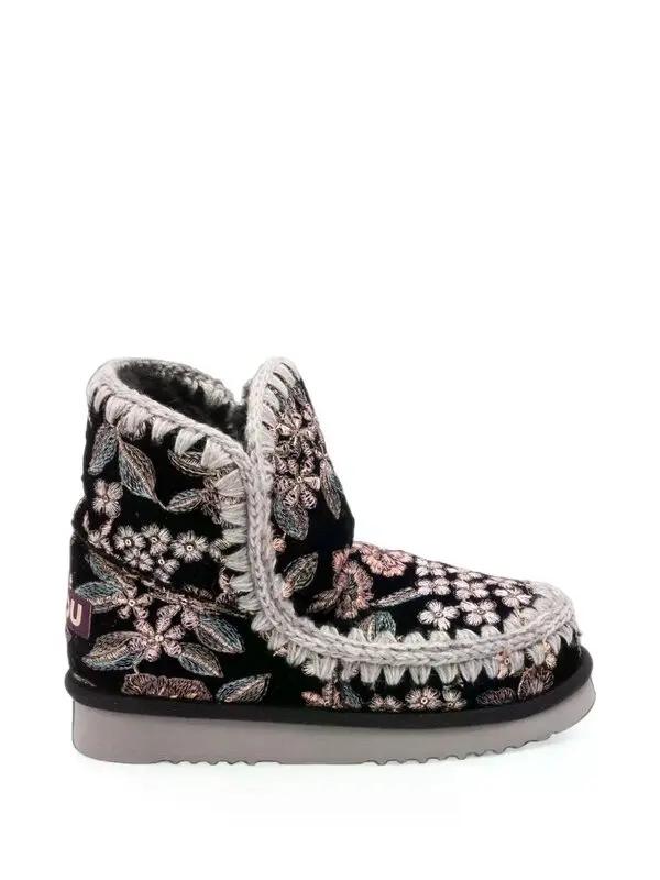 Mou Eskimo 18 Botanical Boots - Black