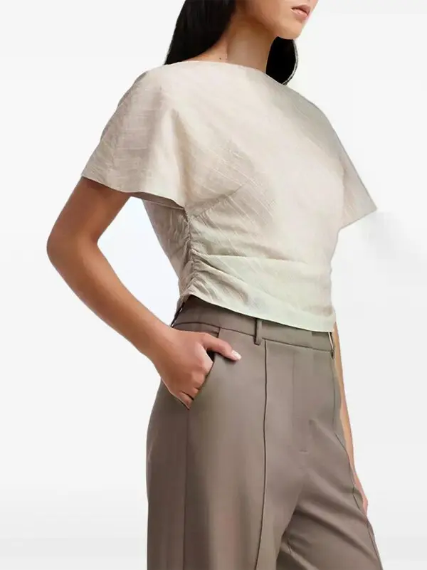 Anna Quan Vinnie Gathered-side Blouse