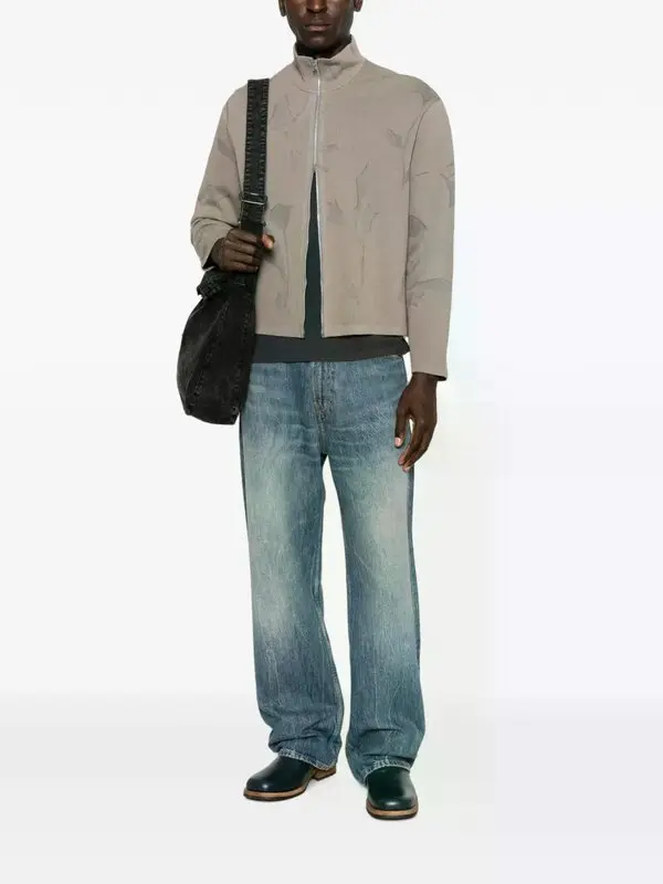 Our Legacy Floral-print Shrunken Sweatshirt