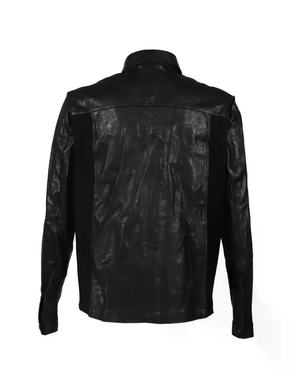 SAN263-1 Flap-pocket Leather Jacket