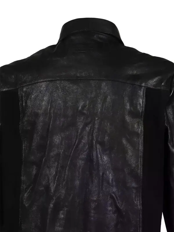 SAN263-1 Flap-pocket Leather Jacket
