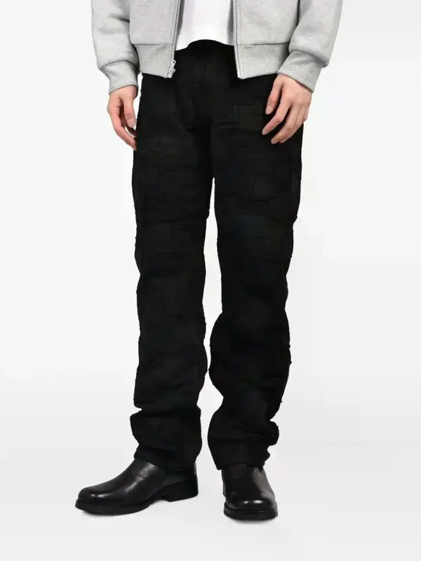 Matthew Williamson Boro Patchwork Straight Leg Jeans