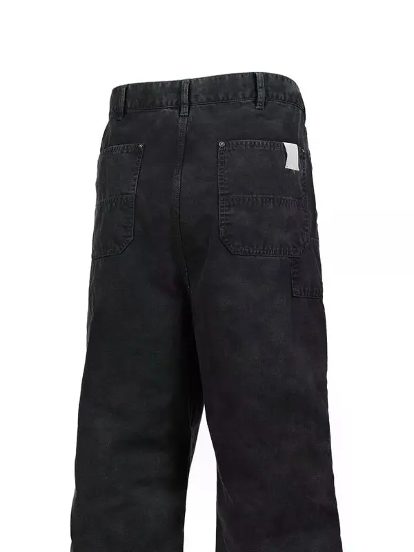 N.HOOLYWOOD Bleached Knee-patch Trousers