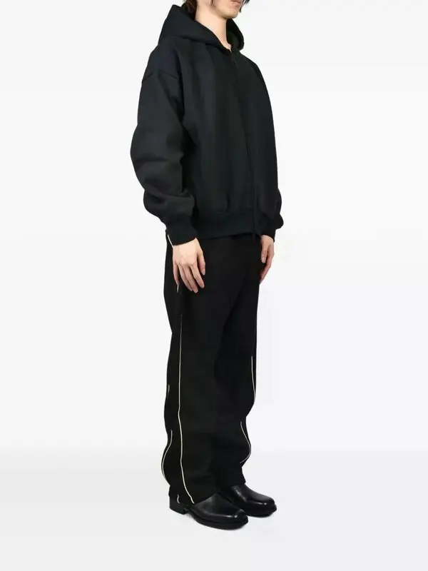 ESSENTIALS Logo-print Zip-up Hoodie